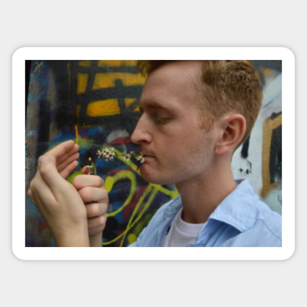 Smoking weeds - Smoking - Sticker | TeePublic