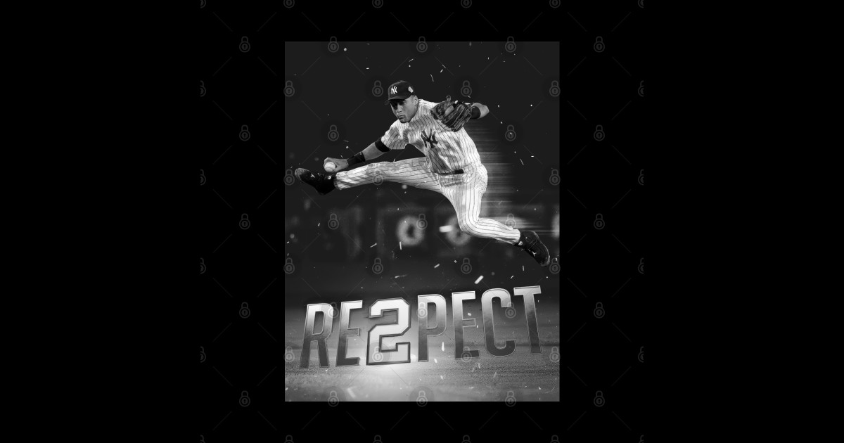 DEREK JETER - RE2PECT - Baseball Player - Sticker | TeePublic