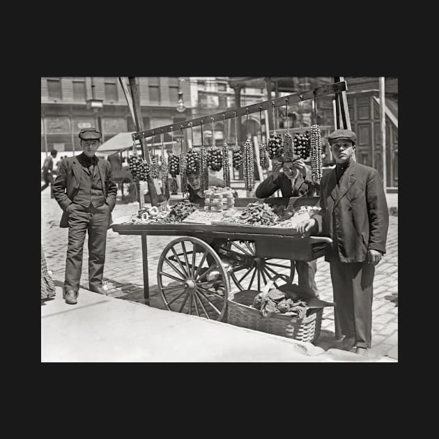 Little Italy Food Cart, 1908. Vintage Photo - New York - T-Shirt ...