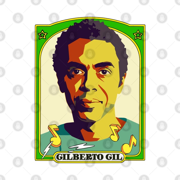 Gilberto Gil = Retro Original Fan Art Design - Gilberto Gil - T-Shirt ...