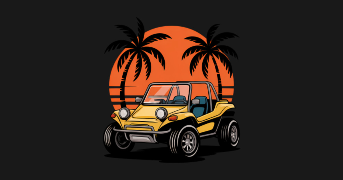 DigiRods Yellow Beach Dune Buggy Car - Digirods Yellow Beach Dune Buggy ...