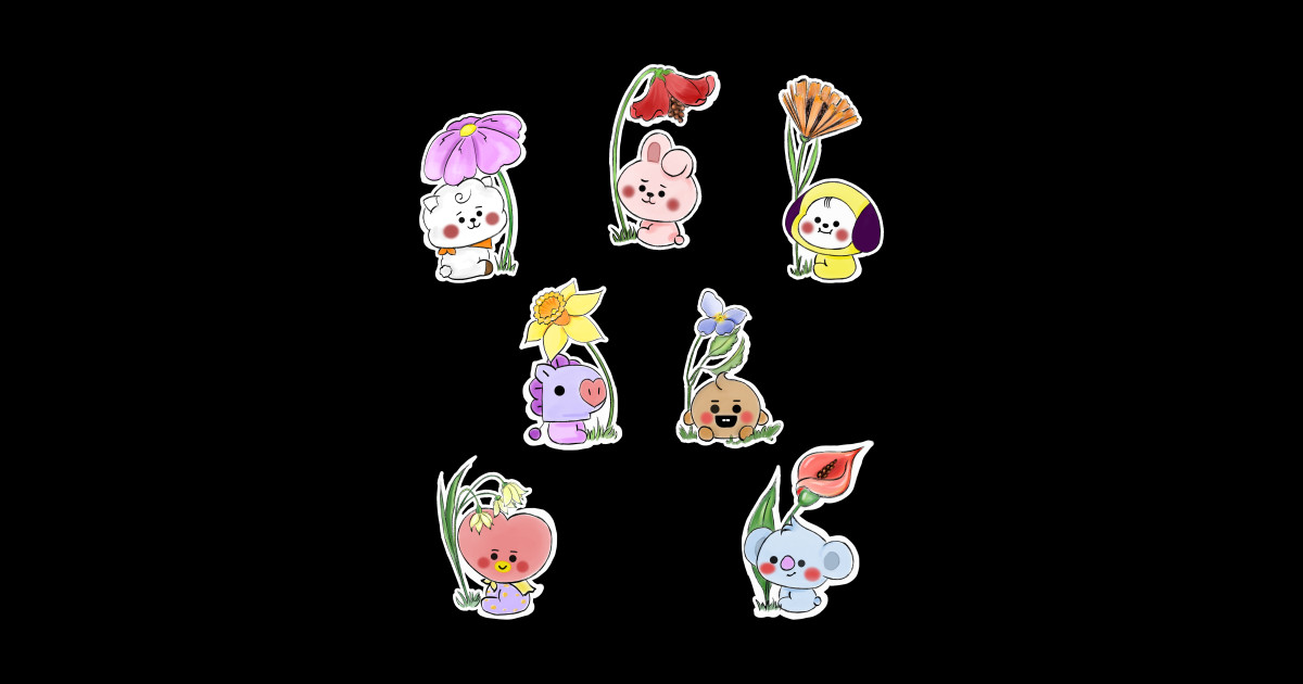 Spring BT21 - Koya - Sticker | TeePublic