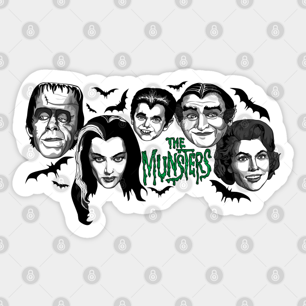Munster Family - The Munsters - Sticker | TeePublic