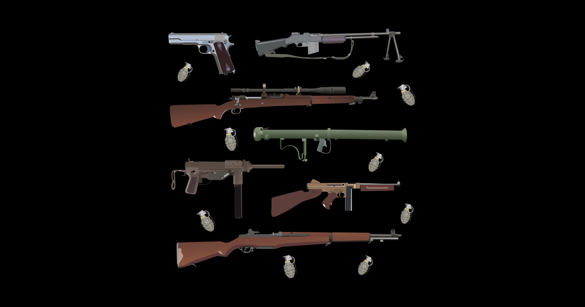 American WW2 Weapons - Ww2 Us Army - Sticker | TeePublic