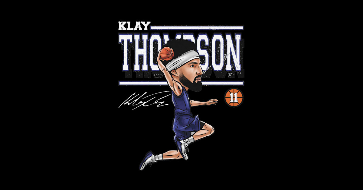 klay thompson cartoon - Basketball Player - Sticker | TeePublic