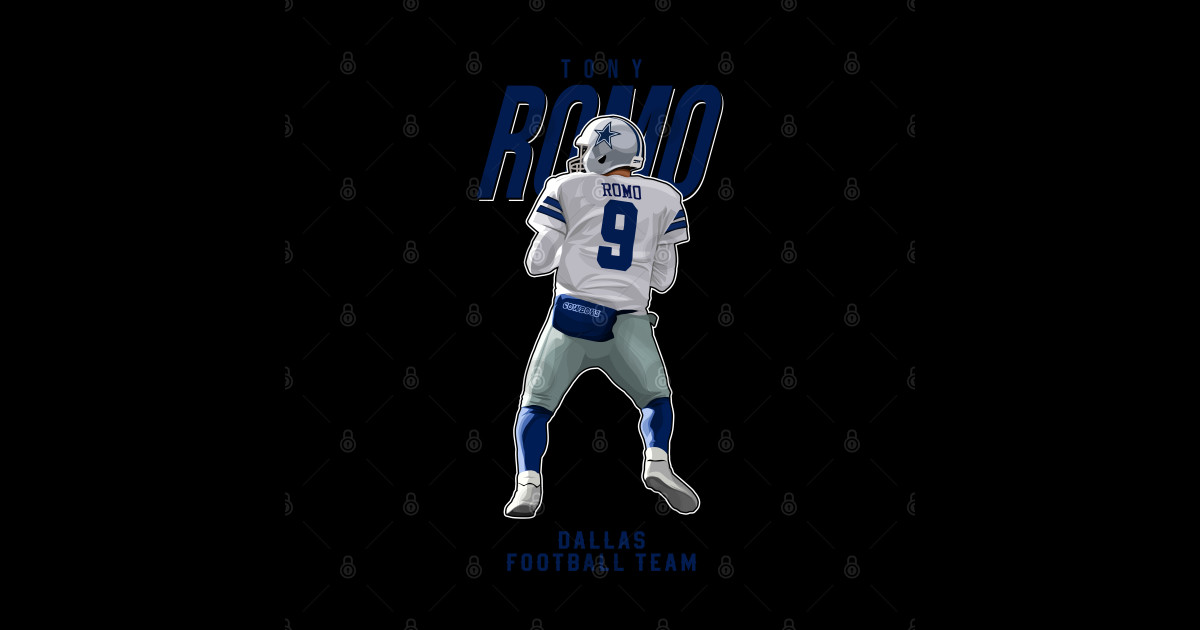 Tony Romo #9 Dallas Football Team - Tony Romo - Sticker | TeePublic