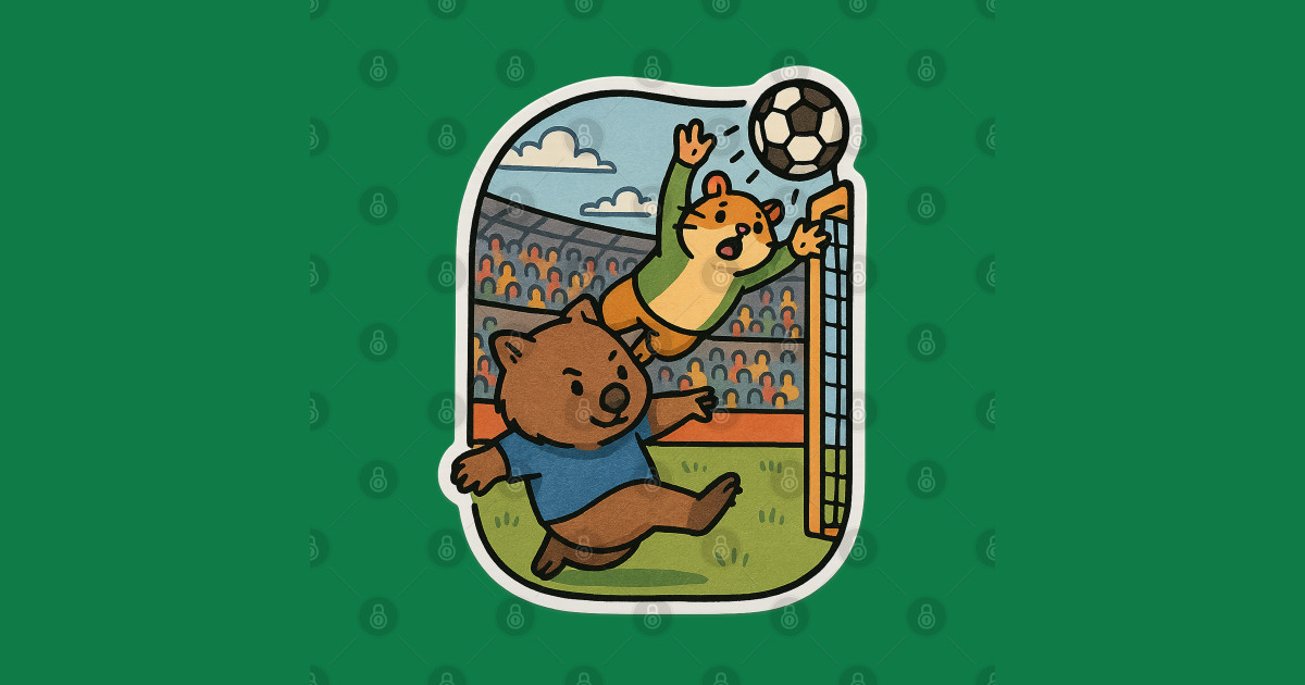 Wombat vs Hamster: Football Match - Sports - T-Shirt | TeePublic