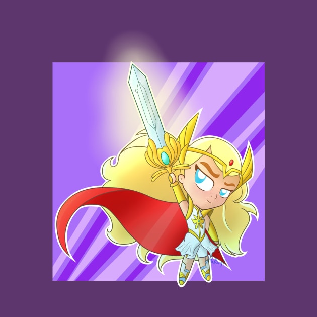 Chibi She Ra - Shera Princess Of Power - T-Shirt | TeePublic