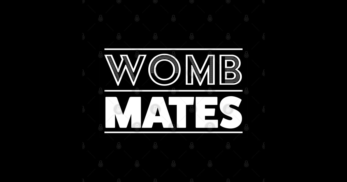 Womb Mates - Twins - Sticker | TeePublic