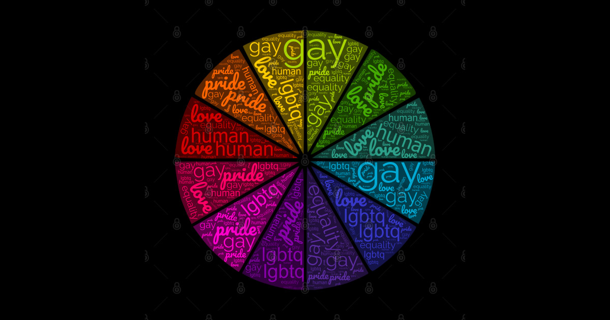 Gay Pride Rainbow Color Wheel - Lgbt Pride Month - Sticker | TeePublic