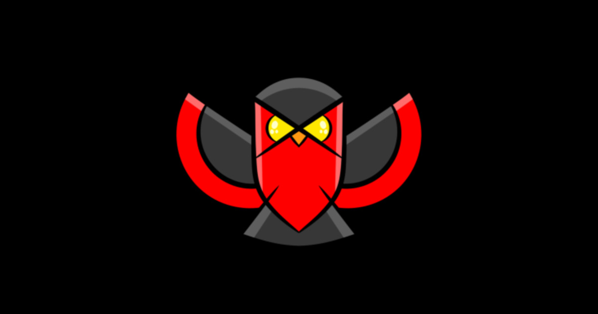 Red Owl - Cartoon Owl - Sticker | TeePublic