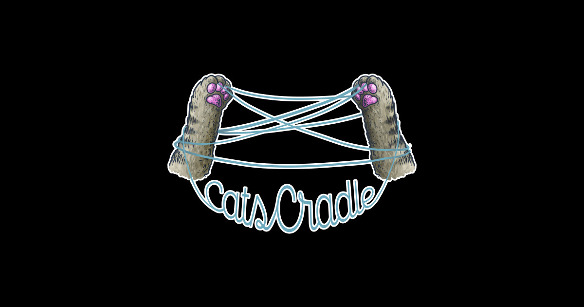 Cats Cradle - Cat - Sticker | TeePublic