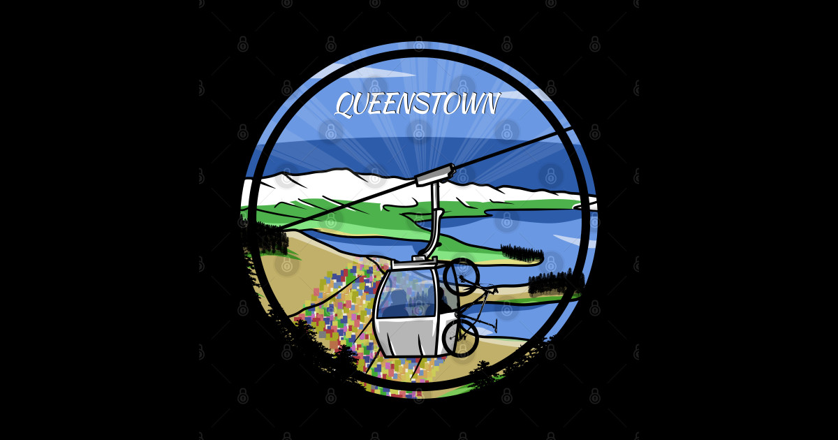 Queenstown New Zealand - Queenstown - Sticker | TeePublic