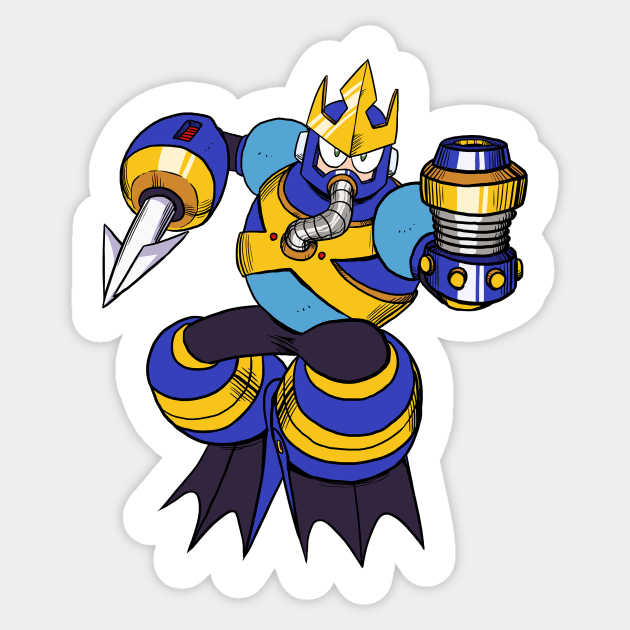 WAVEMAN - Megaman - Sticker | TeePublic