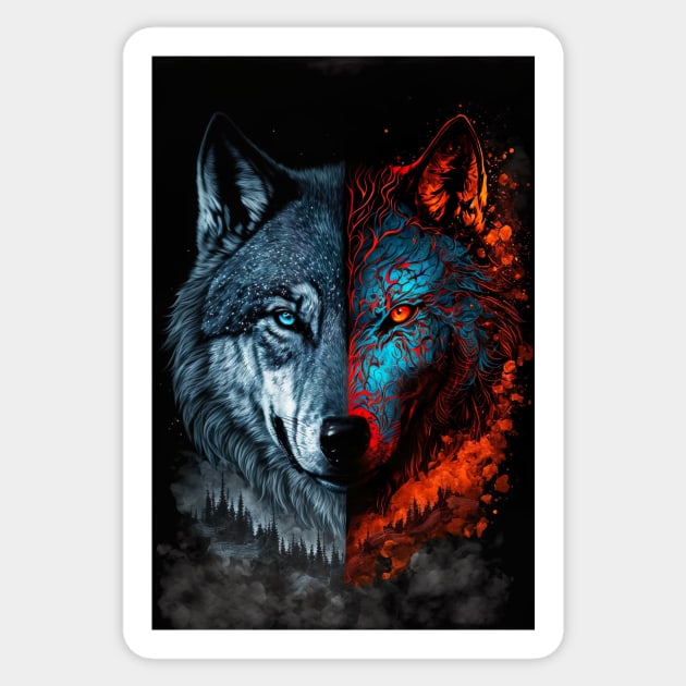 Wolf with red spark - Wolfoo Family - Sticker | TeePublic