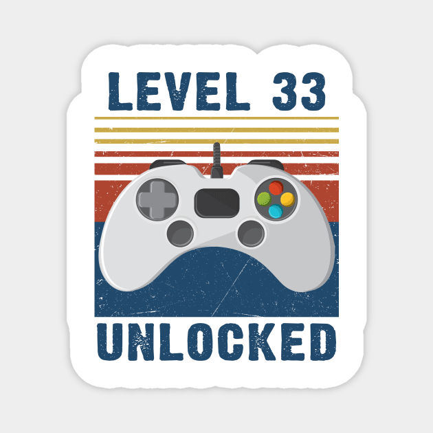Level 33 unlocked funny gamer 33rd birthday - Level 33 Unlocked ...