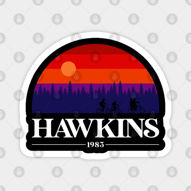hawkins - Stranger Things - Magnet | TeePublic