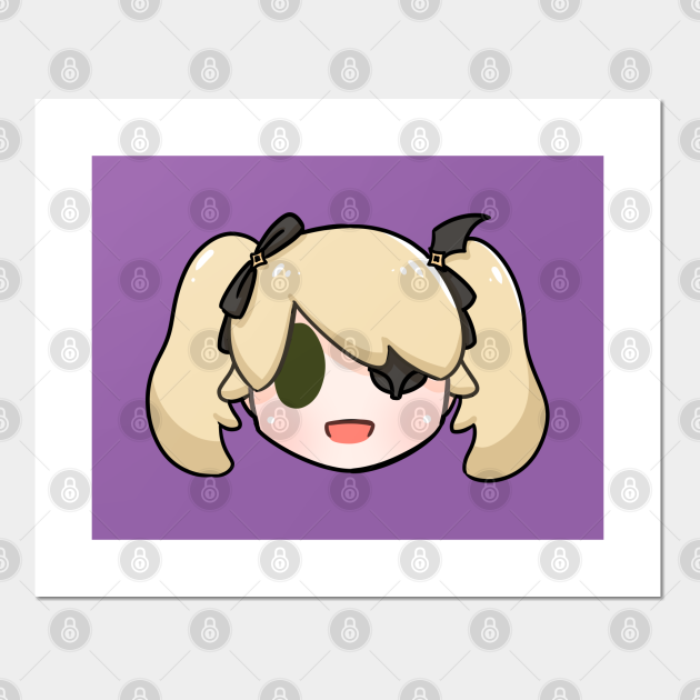 Genshin Impact Fischl chibi head - Fischl - Posters and Art Prints ...