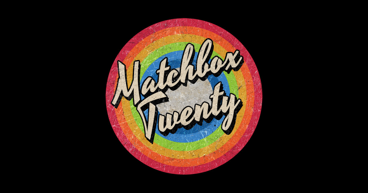 Vintage Style circle - Matchbox Twenty - Matchbox Twenty - Magnet ...