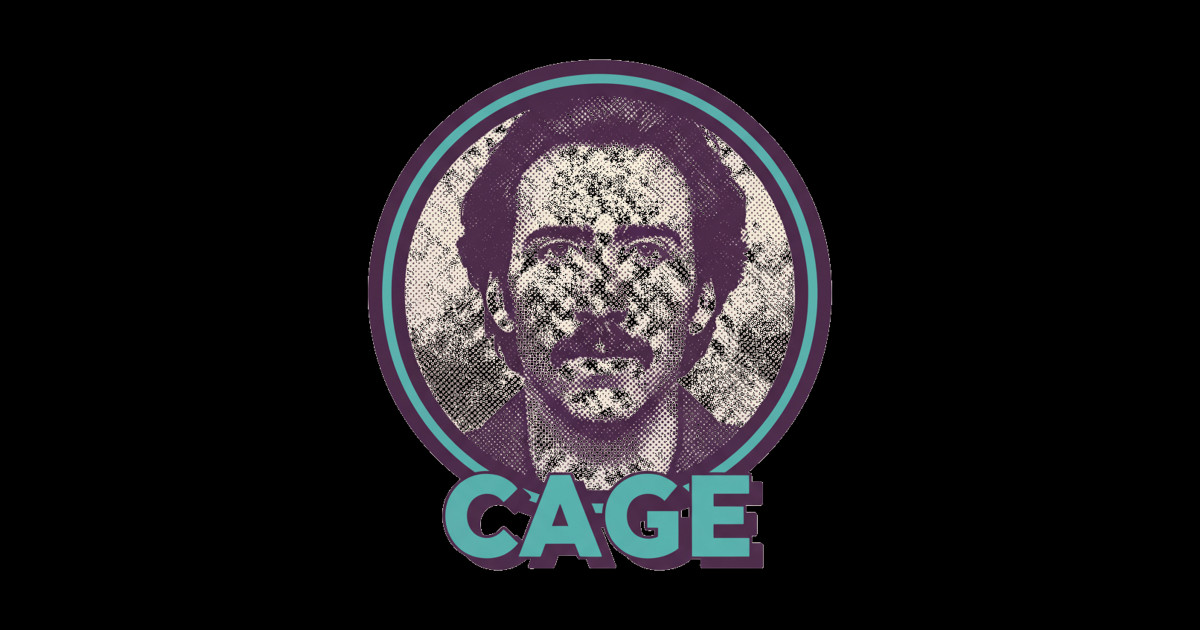 Nicolas Cage / Retro Style Fan Art Design - Nic Cage Face - Sticker ...