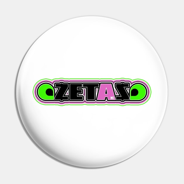 Zetas logo with double icons - Aliens - Pin | TeePublic