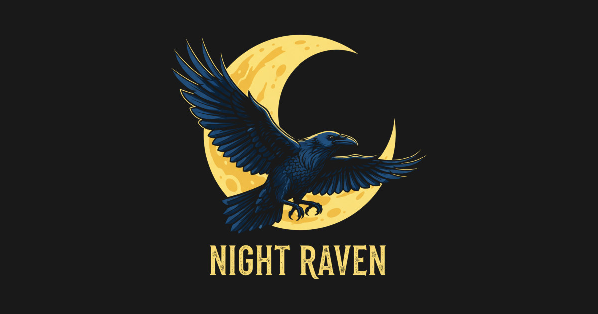 Night Raven - 80s - T-Shirt | TeePublic