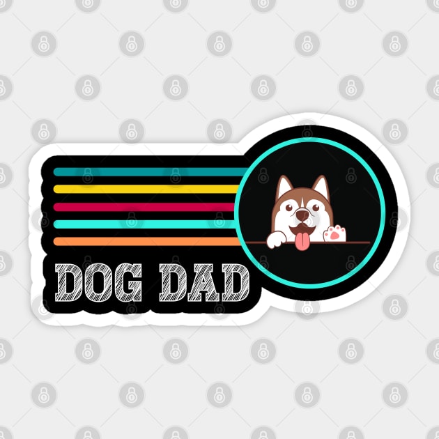Dog Dad Design - Dog Dads - Sticker | TeePublic