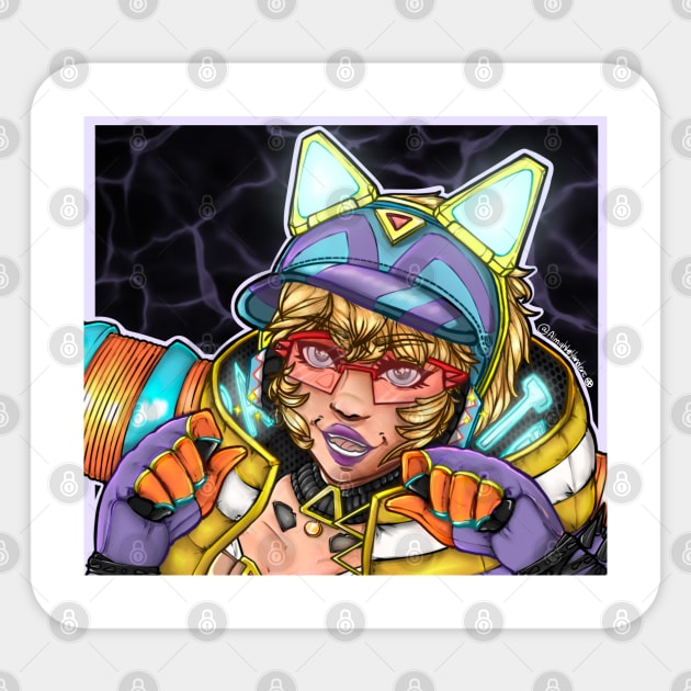 Thunder Kitty Wattson - Wattson - Sticker | TeePublic