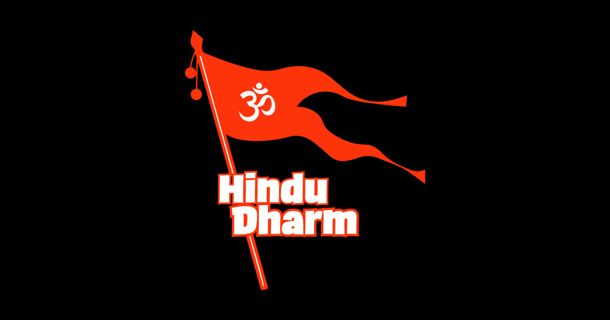 Hindu Dharm English Flag - Hindu - Sticker | TeePublic