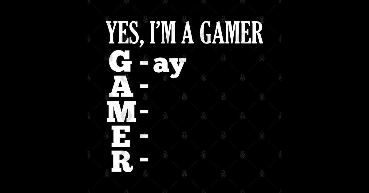 YES, I'm a GAMER - Gamer Acronym - Sticker | TeePublic