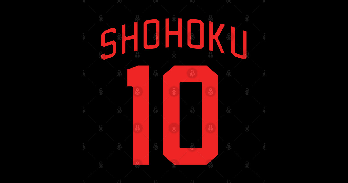 Shohoku - Hanamichi Sakuragi Jersey - Shohoku - Sticker | TeePublic