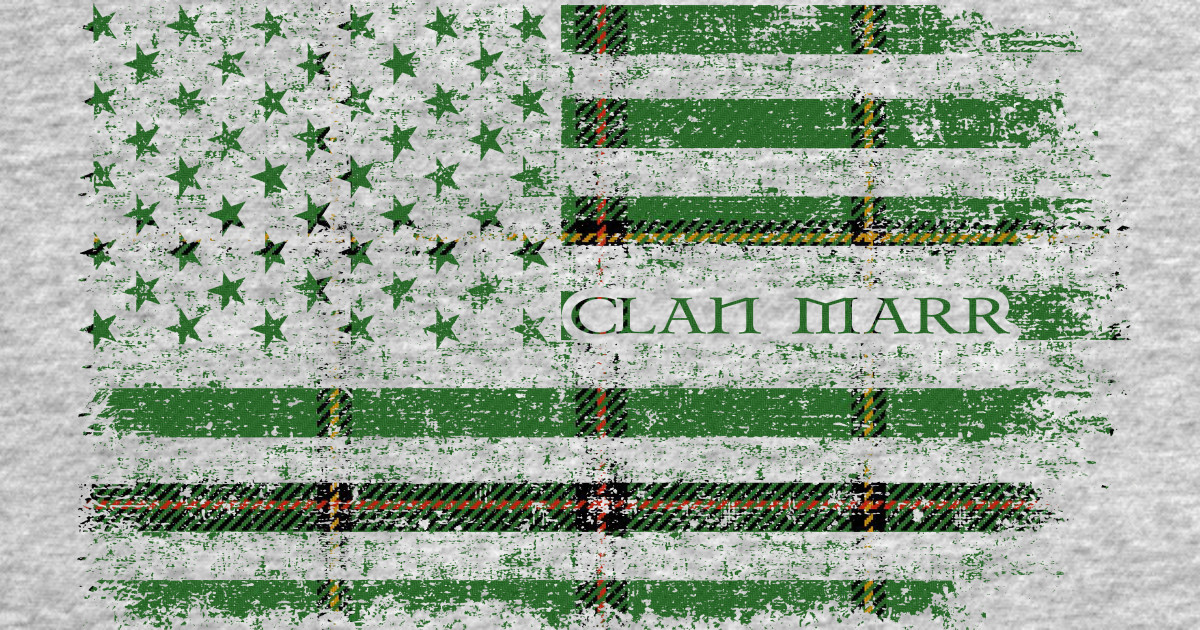 Clan Marr Scottish tartan US flag kilt Scotland - Scotland Clan - T ...