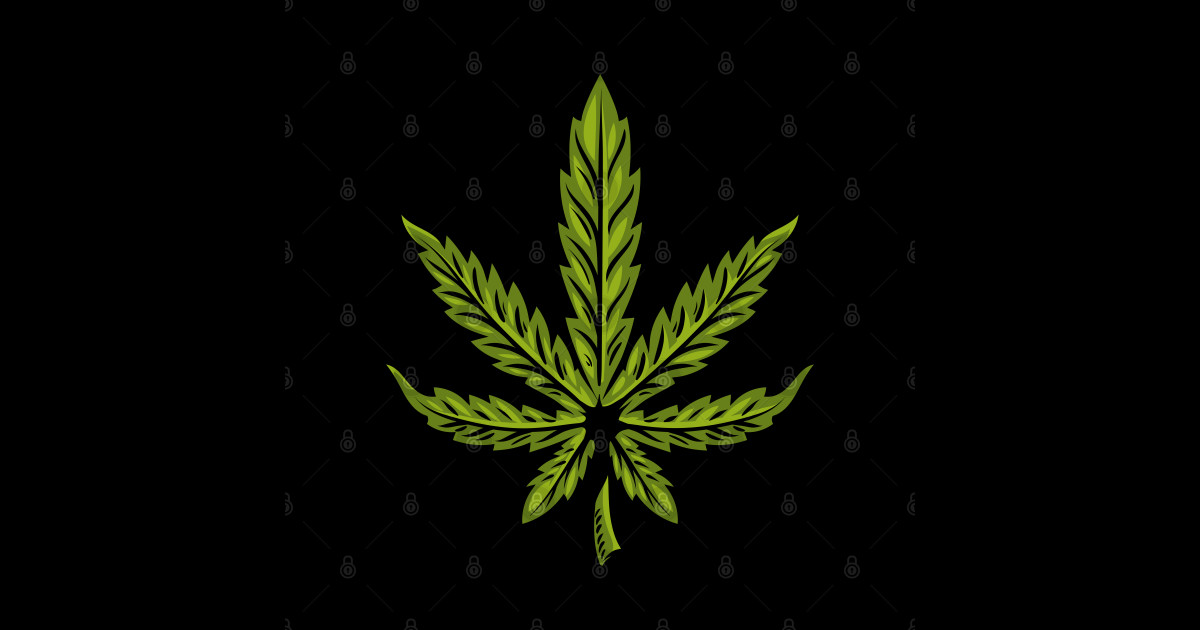 Weed Leaf - Weed Leaf - Sticker | TeePublic