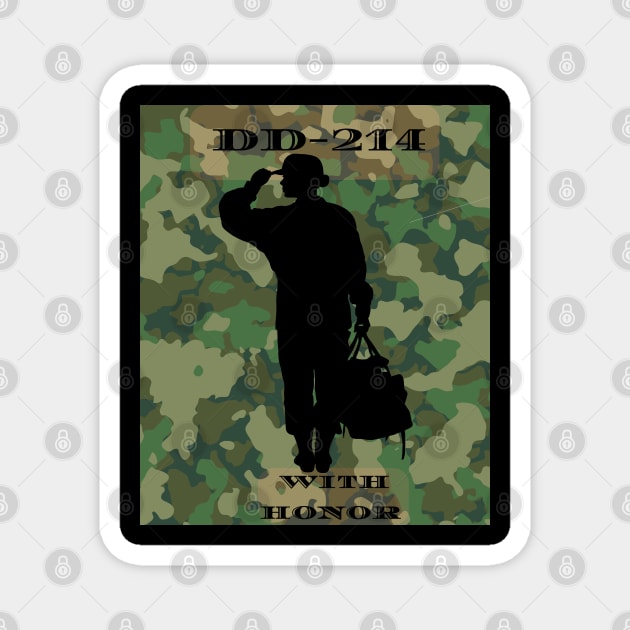 With Honor - Military Veterans - Magnet | TeePublic