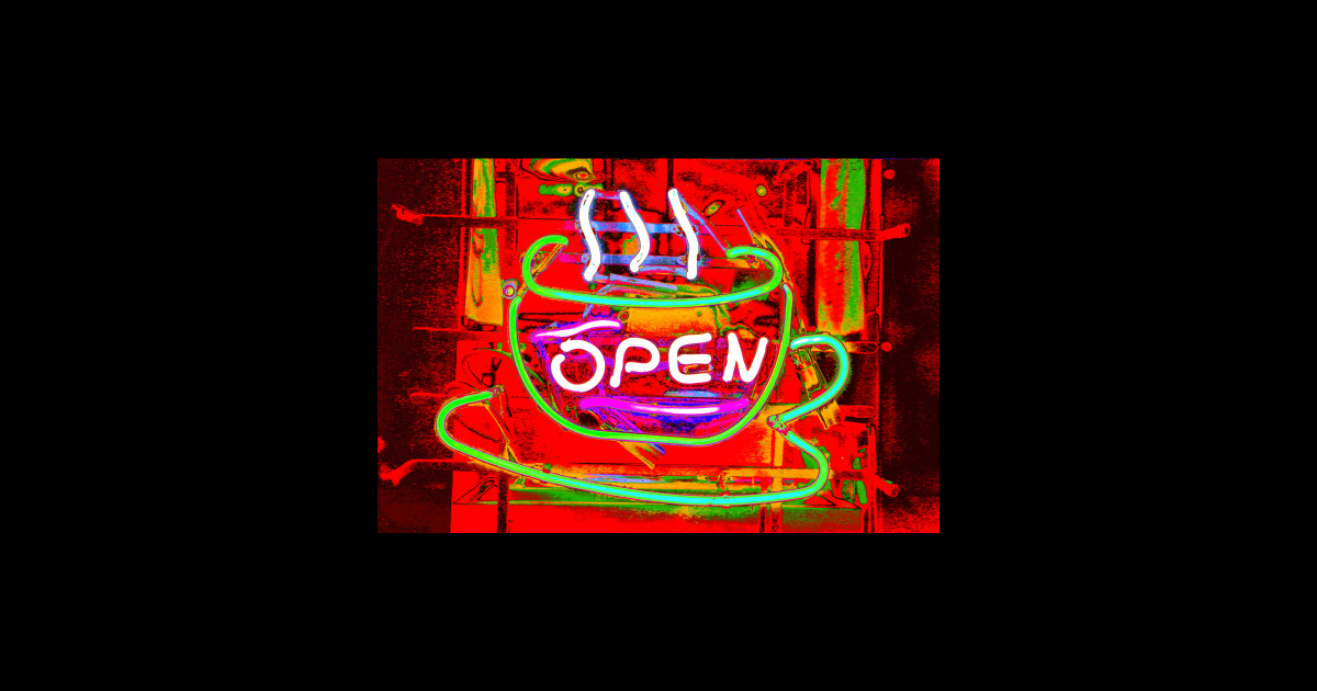 Hot Java - Neon - Sticker | TeePublic