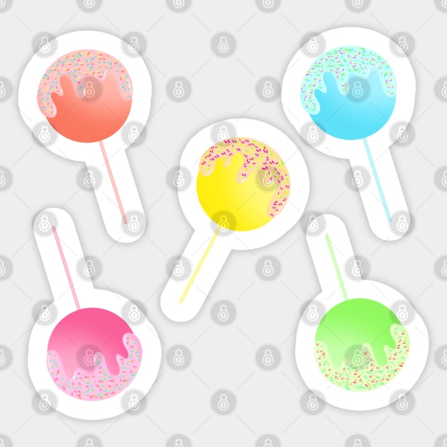 Cute colorful lollipops sticker pack - Cute Food - Sticker | TeePublic