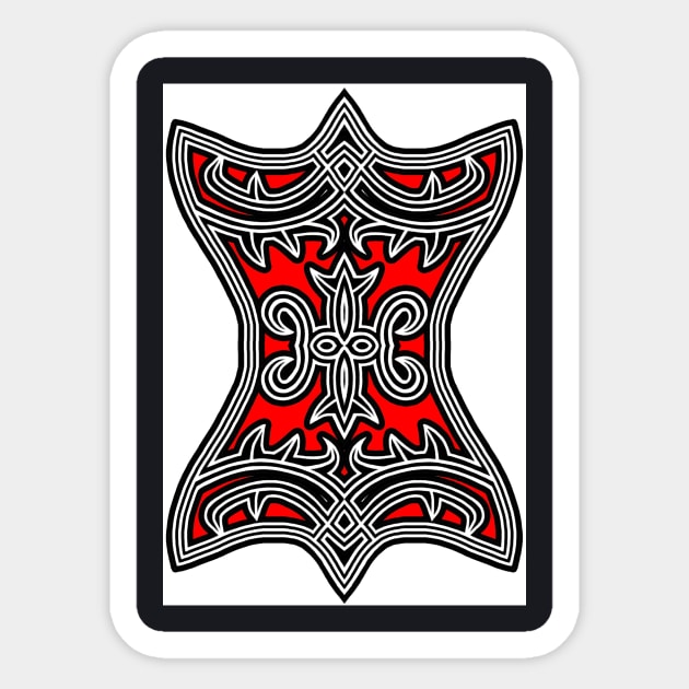 Batik motif gorga batak - Batik Motif - Sticker | TeePublic