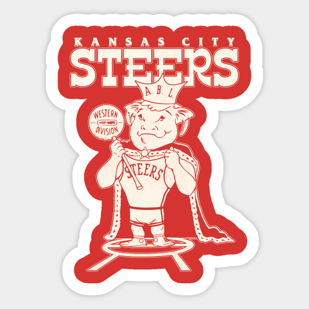 Defunct Kansas City Steers Basketball Team - Basketball - Sticker ...