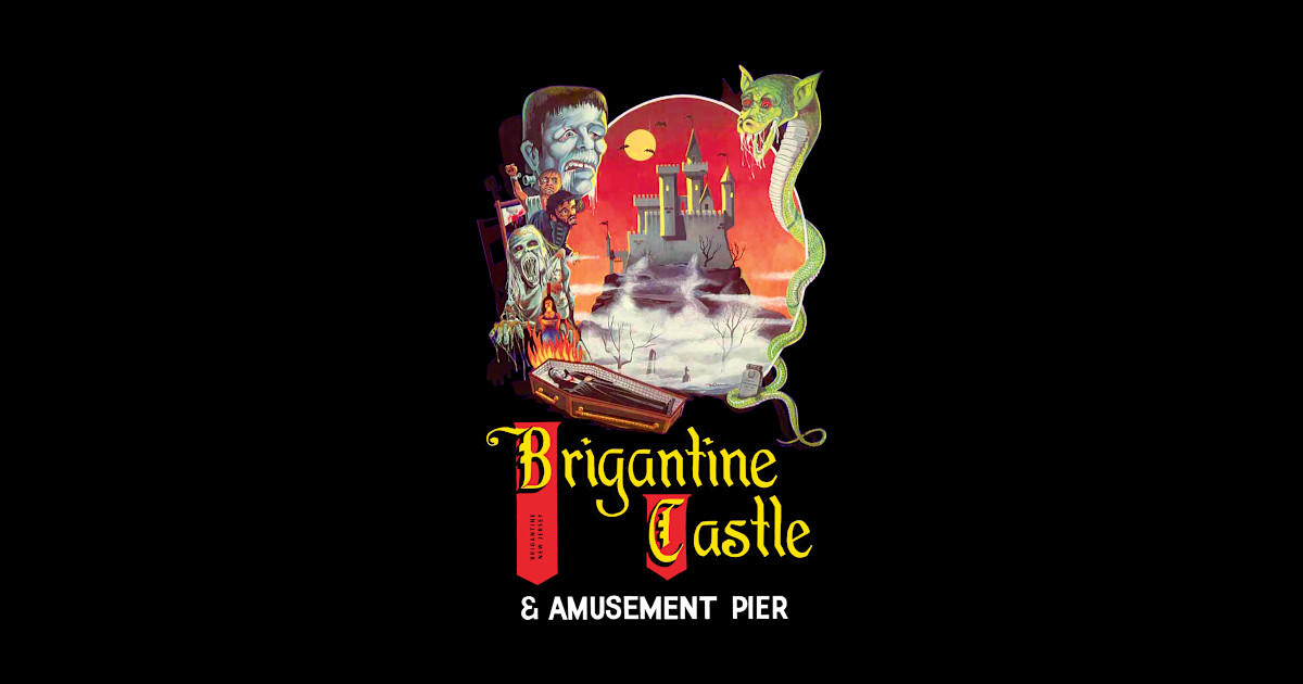 Brigantine Castle & Amusement Pier Haunted House NJ - Nj - Sticker ...