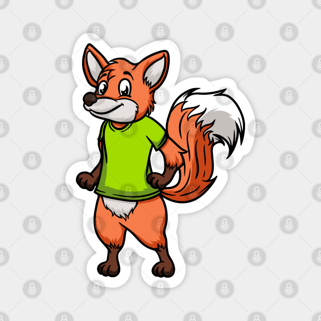 Cute Anthropomorphic Human-like Cartoon Character Fox in Clothes - Cute ...