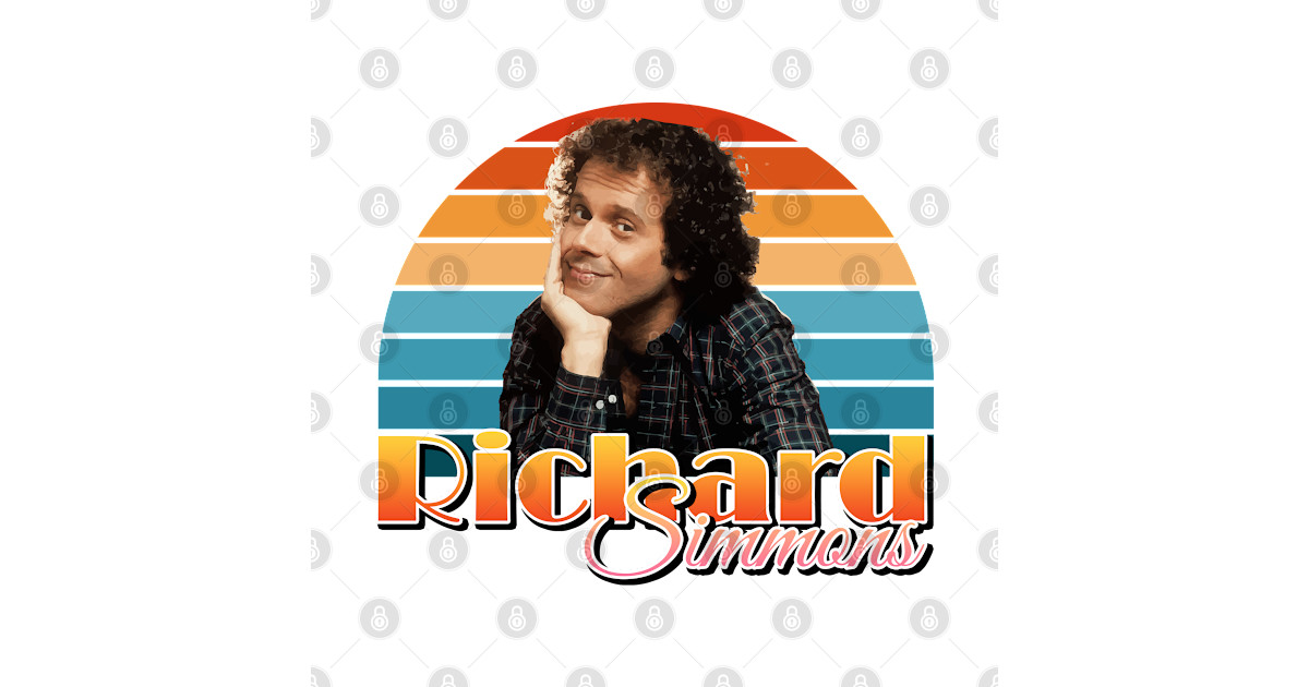retro classic style / richard simmons / fan art - Richard Simmons - T ...