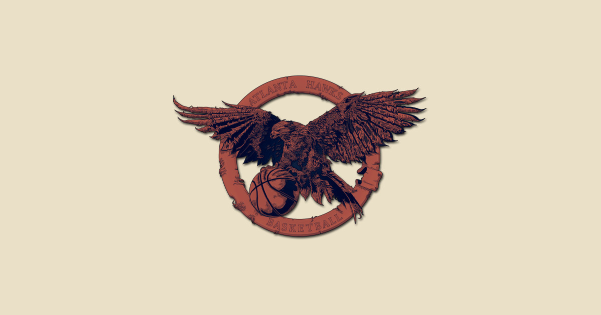 Atlanta Hawks old style logo - Atlanta Hawks - T-Shirt | TeePublic