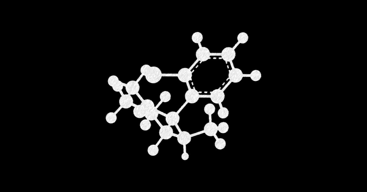 Ketamine Molecule - Ketamine - Sticker | TeePublic