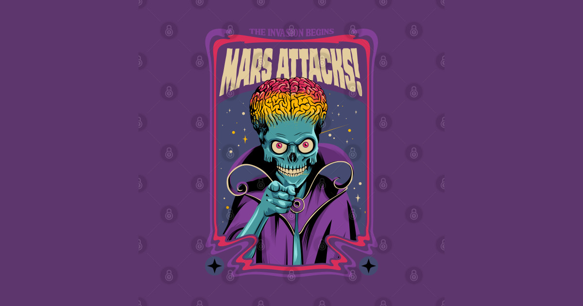 Mars Attacks: The Invasion Begins! - Mars Attacks - T-Shirt | TeePublic
