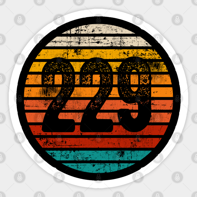 Distressed Vintage Sunset 229 Area Code - 229 Area Code - Sticker ...