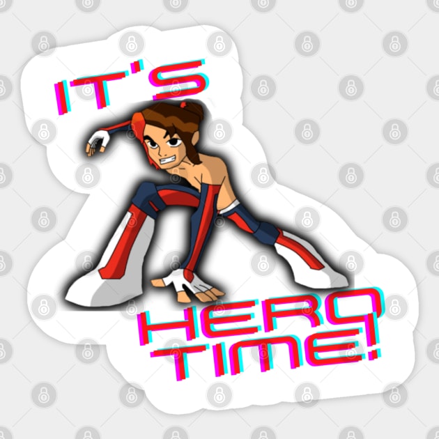 It's Hero Time - Wrestling - Sticker | TeePublic