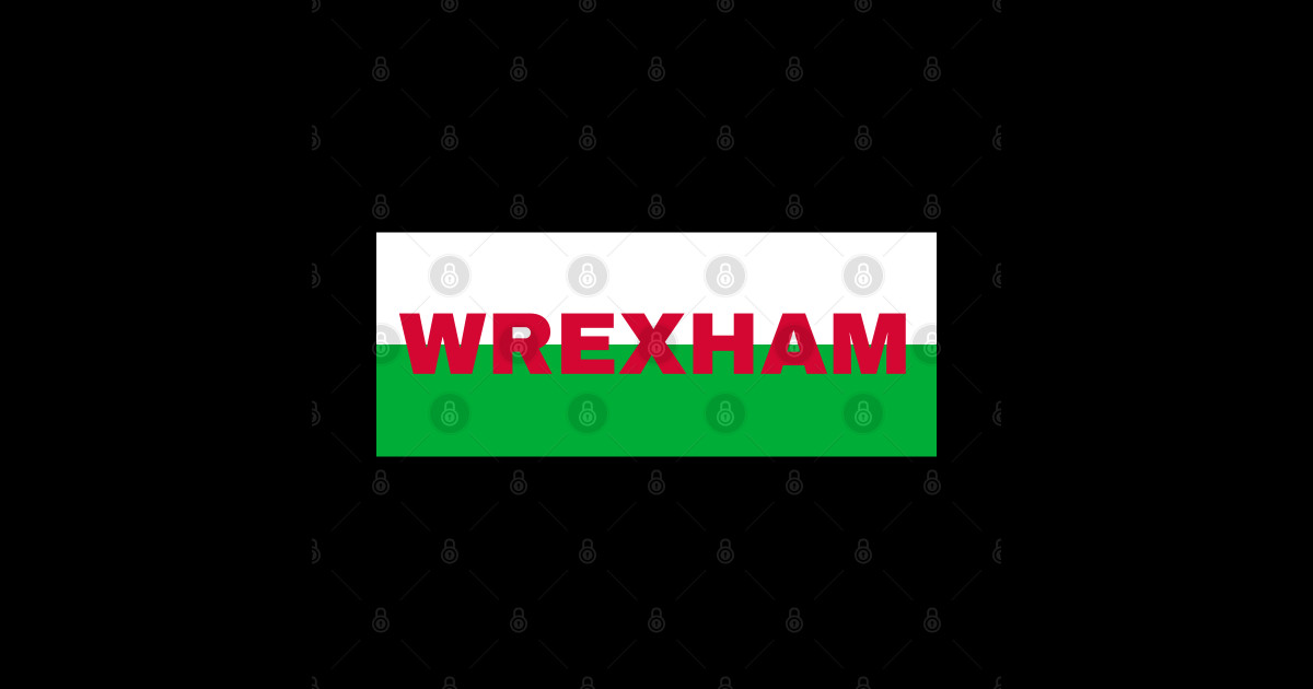 Wrexham City in Wales Flag - Welsh Flag - Sticker | TeePublic