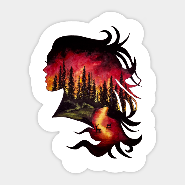 Wildfire - Fire - Sticker | TeePublic