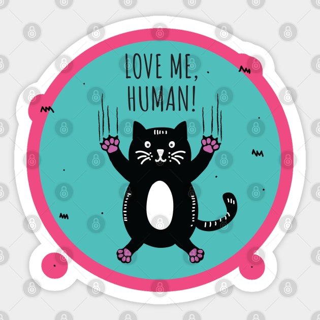 Love Me Human! - Love Me Human - Sticker | TeePublic