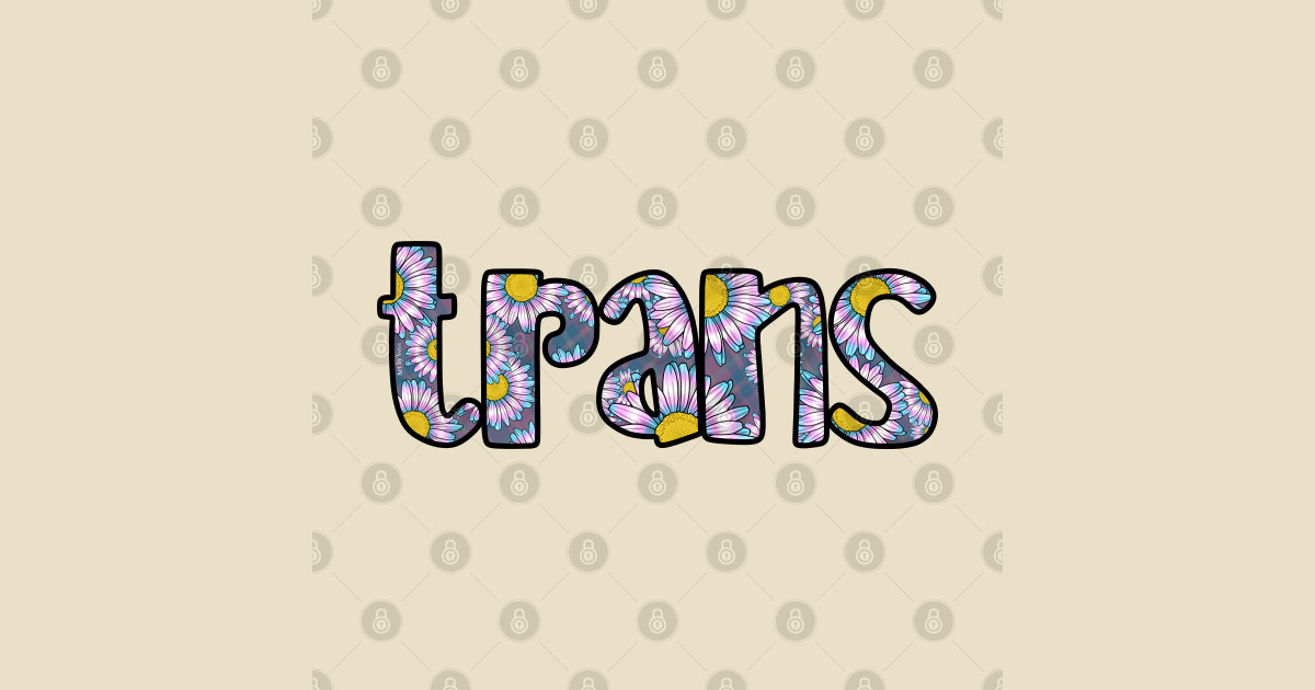 Trans Daisies and Plaid - Trans - T-Shirt | TeePublic